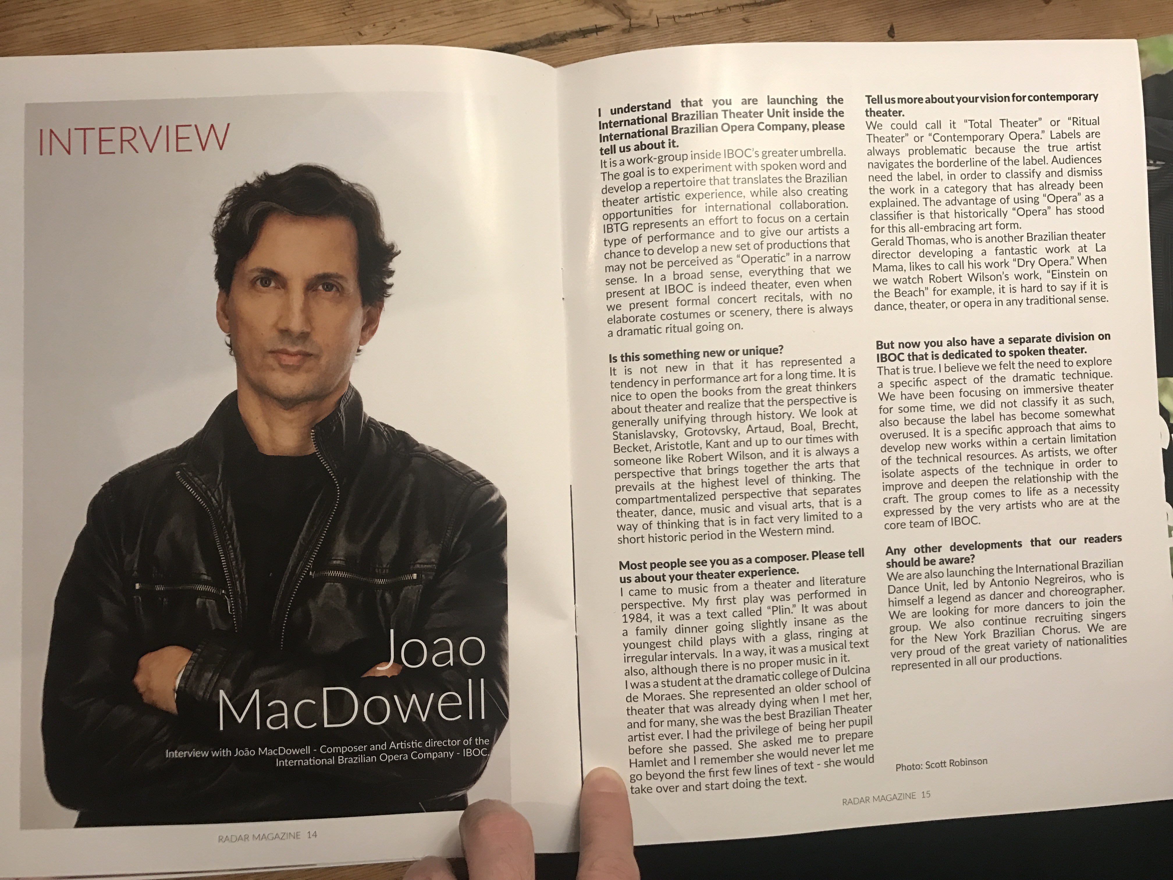 Interview with João MacDowell - Brazilian Opera .com