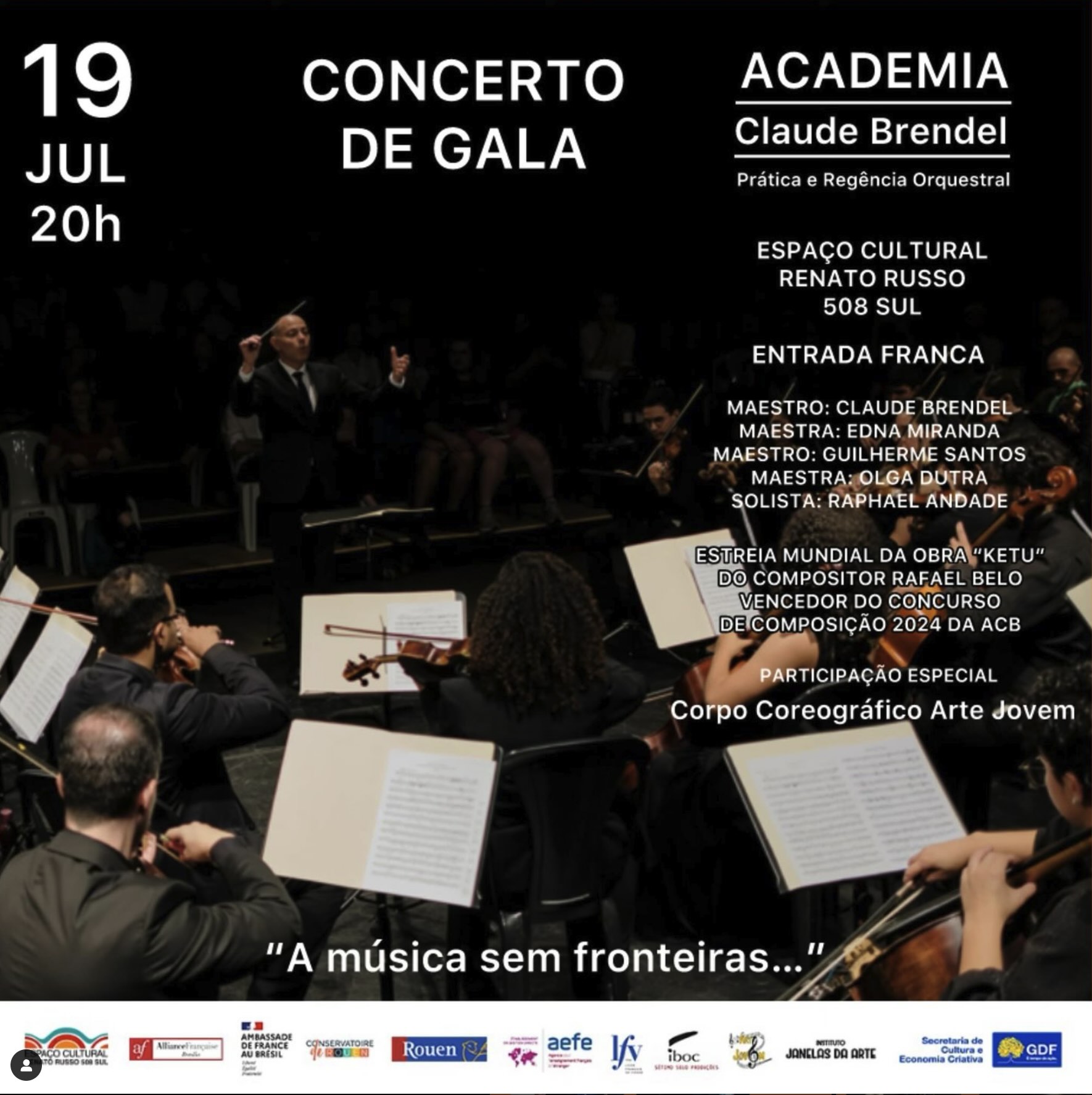 A Orquestra da Academia Claude Brendel Apresenta Dois Concertos em ...